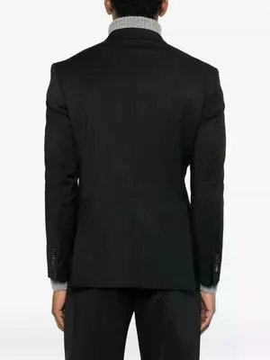 AMARANTO Double-breasted Blazer - Black