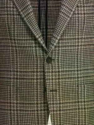 Tagliatore Checked Blazer - Brown