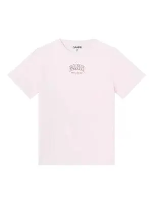 GANNI Logo Organic Cotton T-shirt