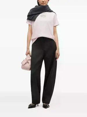 GANNI Logo Organic Cotton T-shirt