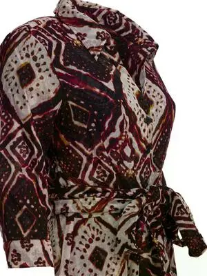 Samantha Sung Belted Printed Dress