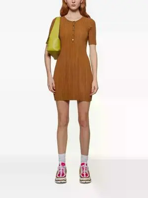 Lhd Button Knit Samphire Dress - Brown