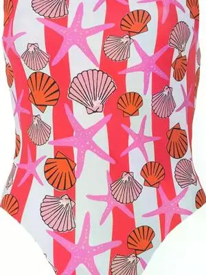 Lhd Key Biscayne Striped Print Bodysuit