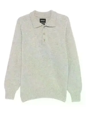 Howlin' Ghost Pressure Buttoned Polo Shirt - Grey