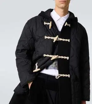 Comme Des Garçons Homme Quilted Wool Duffle Coat