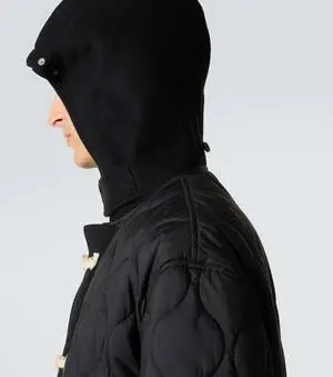 Comme Des Garçons Homme Quilted Wool Duffle Coat