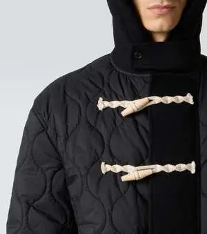 Comme Des Garçons Homme Quilted Wool Duffle Coat