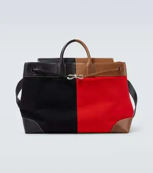 Bottega Veneta Andiamo Large Leather-trimmed Tote Bag - Multicoloured