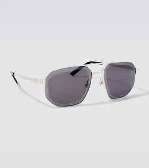 CARTIER Santos De Aviator Sunglasses - Silver