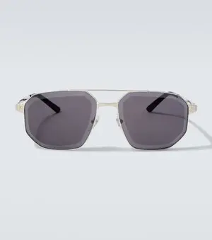 Cartier Santos De Aviator Sunglasses - Silver