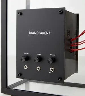 TRANSPARENT Glass Speaker - Black
