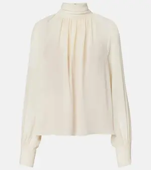 Vince Chiffon Blouse - Beige