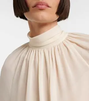 Vince Chiffon Blouse - Beige