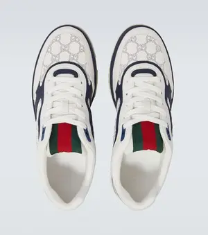 Gucci Re-web Leather Sneakers - White