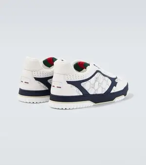 Gucci Re-web Leather Sneakers - White