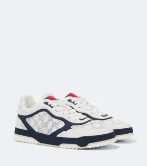 Gucci Re-web Leather Sneakers - White
