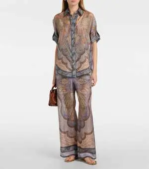 Zimmermann Wanderlust Printed Silk Top