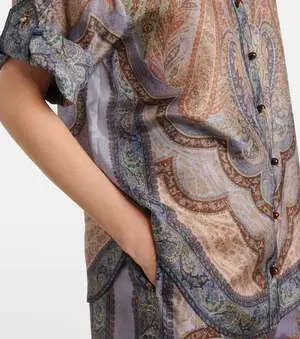 Zimmermann Wanderlust Printed Silk Top