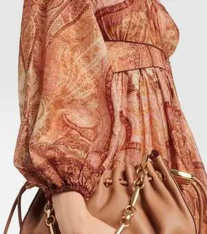 Zimmermann Wanderlust Printed Midi Dress - Burgundy
