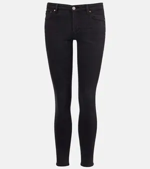 Ag Low-rise Skinny Jeans - Black