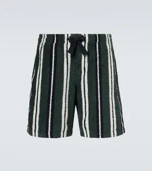 Orlebar Brown Trevone Striped Terry Shorts - Green