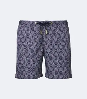 Orlebar Brown Bulldog Printed Swim Trunks - Blue
