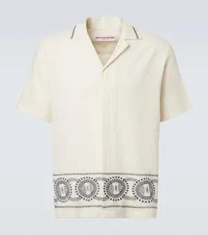 Orlebar Brown Maitan Printed Cotton Bowling Shirt