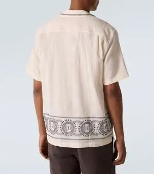 Orlebar Brown Maitan Printed Cotton Bowling Shirt