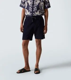 Orlebar Brown Trevone Cotton Terry Shorts - Blue
