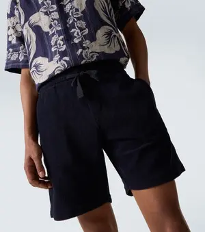 Orlebar Brown Trevone Cotton Terry Shorts - Blue