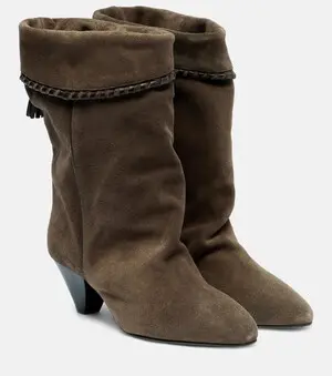 Isabel Marant Étoile Dalby 55 Suede Ankle Boots - Brown