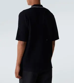 Orlebar Brown Roddy Waffle-knit Bowling Shirt - Blue