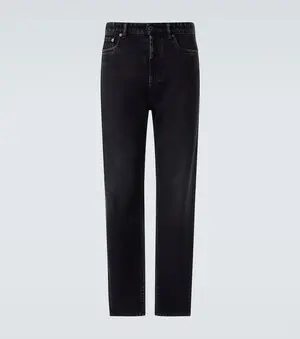 Miu Miu Mid-rise Straight Jeans - Black
