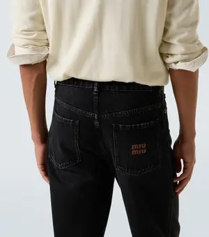 Miu Miu Mid-rise Straight Jeans