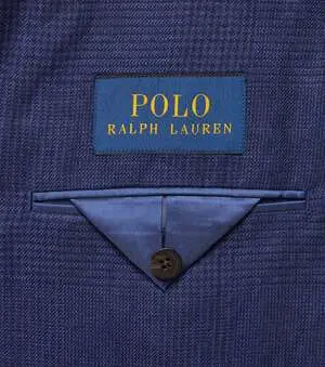 Polo Ralph Lauren Checked Linen-blend Blazer