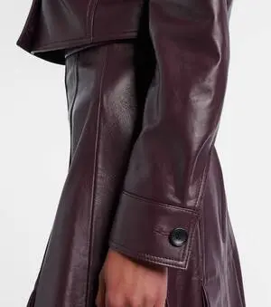 EMILIA WICKSTEAD Nics Cropped Leather Jacket