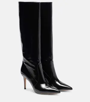 GIANVITO ROSSI Hansen Leather Knee-high Boots - Black