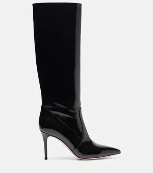 GIANVITO ROSSI Hansen Leather Knee-high Boots - Black