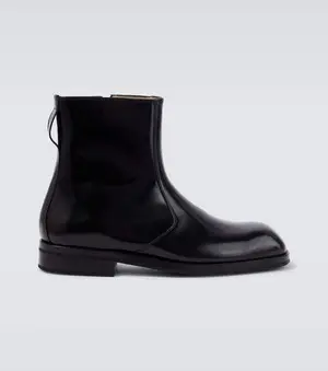 LEMAIRE Leather Ankle Boots