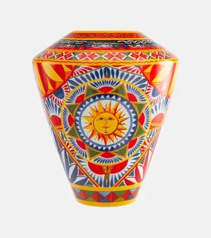 Dolce & Gabbana Carretto Small Porcelain Vase - Multicoloured
