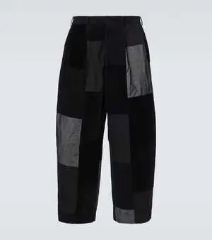 Comme Des Garçons Patchwork Corduroy Barrel-leg Pants