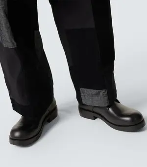 Comme Des Garçons Patchwork Corduroy Barrel-leg Pants