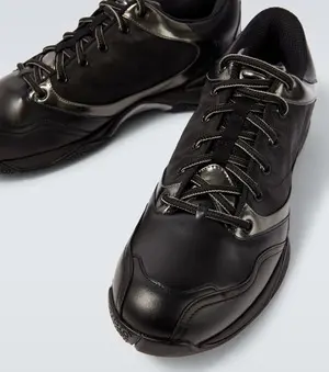 Our Legacy Wildheart Leather-trimmed Sneakers