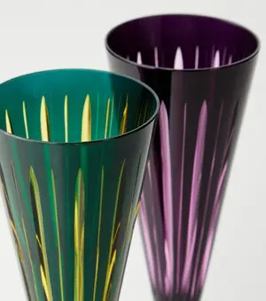 L'Objet Prism Set Of 4 Champagne Flutes - Multicoloured