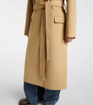 Acne Studios Wool And Cashmere Wrap Coat