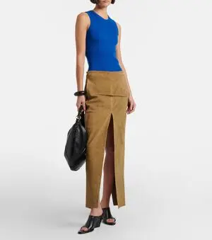 CHRISTEN Strap Leather Wedge Mules