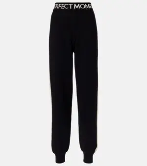 Perfect Moment La Tour Wool-blend Sweatpants - Black