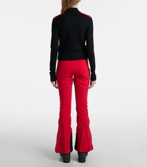 Perfect Moment La Tour Wool Half-zip Sweater - Black