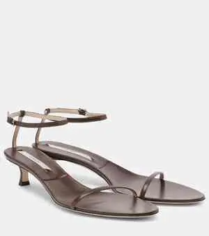 CHRISTEN Double Strap 35 Leather Sandals