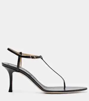 CHRISTEN Mono Strap Leather Thong Sandals